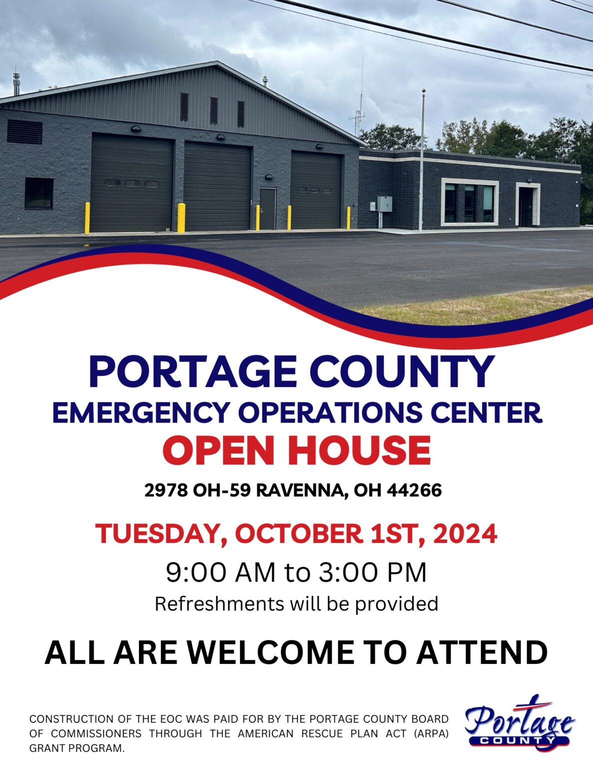 Open House 10/1/24 – Portage County Emergency Operations Center ...